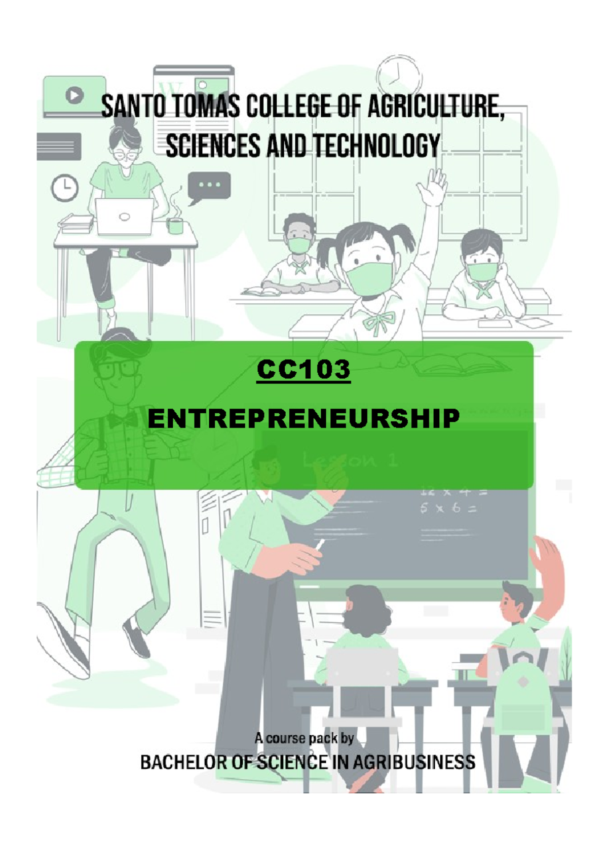 Entrep Course Pack - CC ENTREPRENEURSHIP COURSE SPECIFICATION Team ...