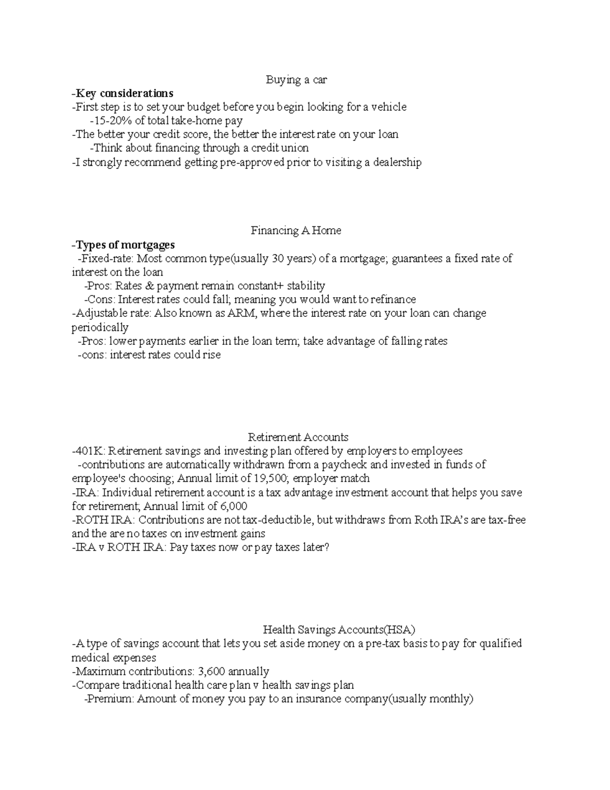 RSM 290 9-19 - these were lecture notes talking about investing and ...