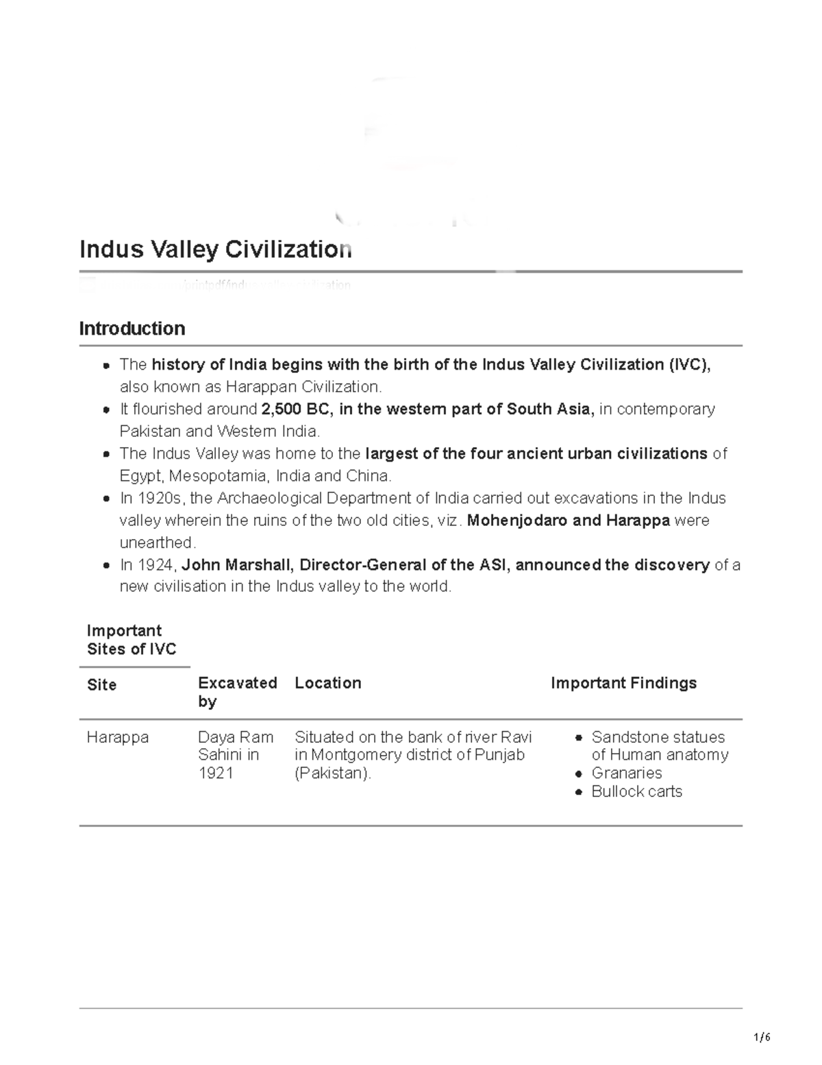 Indus-valley-civilization - Indus Valley Civilization drishtiias ...