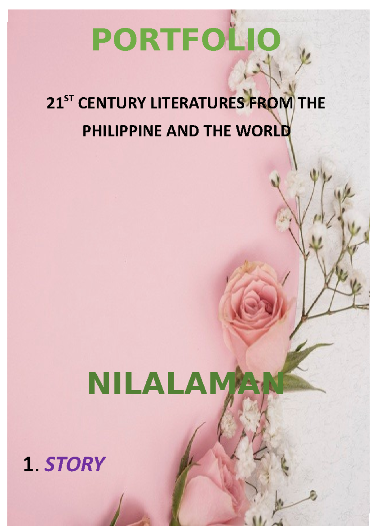 Portfolio IN Century - PORTFOLIO 21 ST CENTURY LITERATURES FROM THE ...