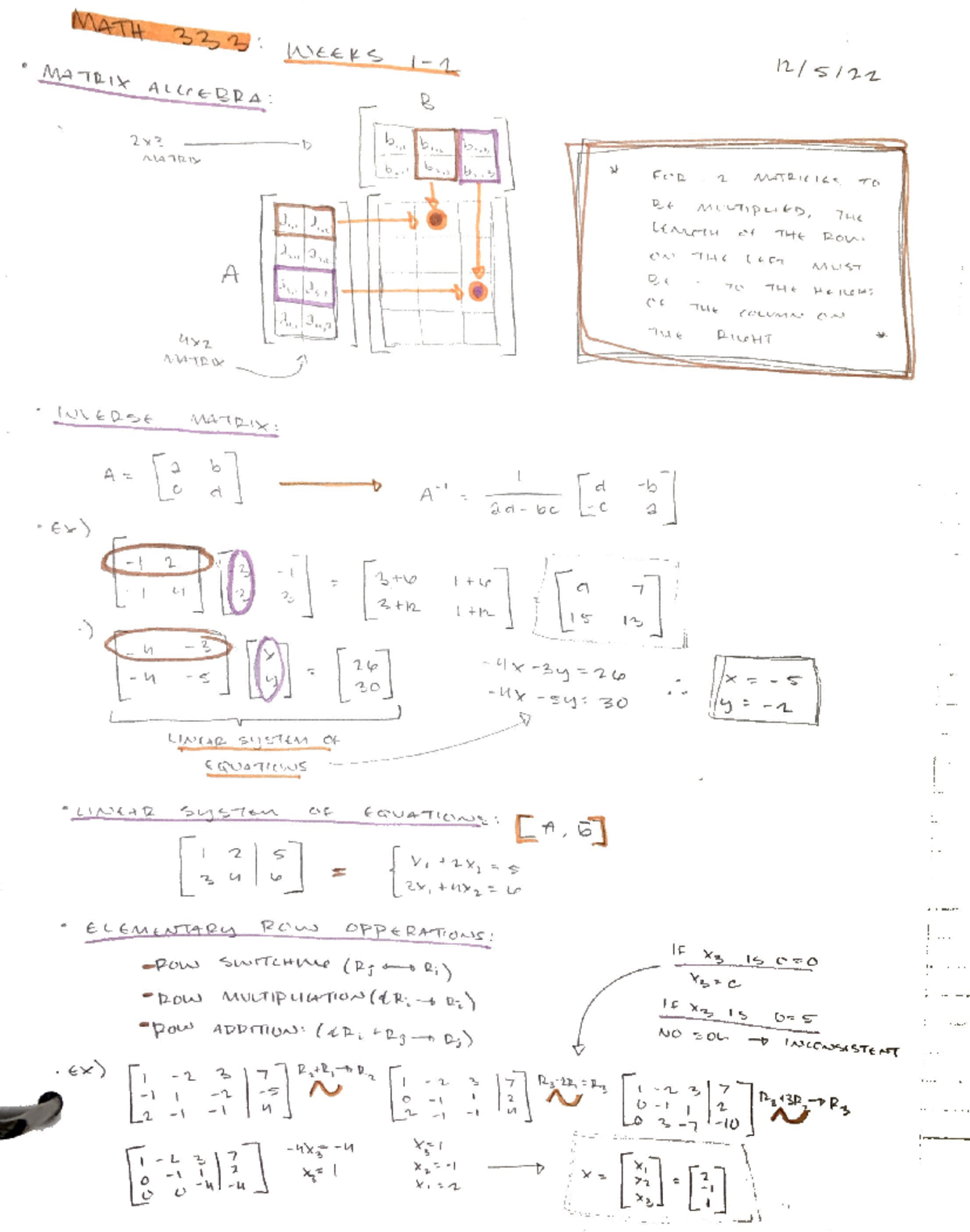 Summary of Math 333 Notes - MATH 333 - Studocu