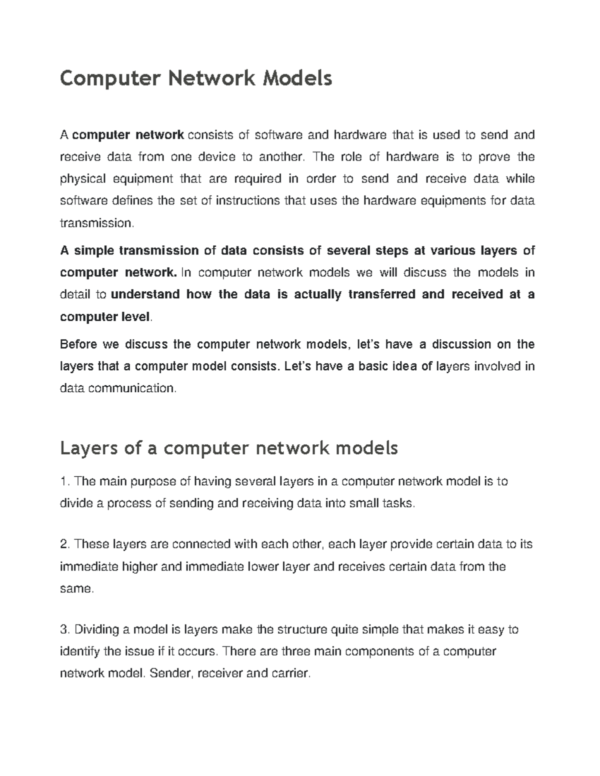 OSI Model - This is the note of Networking. 2nd module. - Computer ...