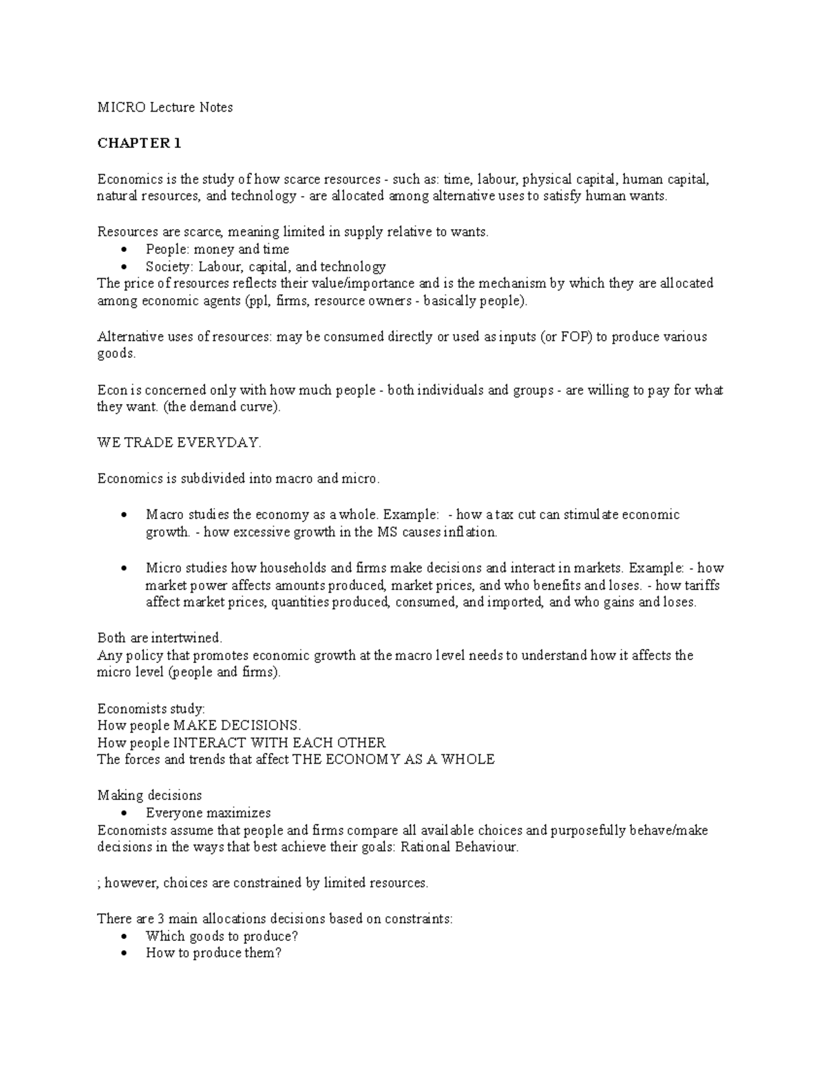 Document 5 Lecture Notes 1 Warning Tt Undefined Function 32 Micro Lecture Notes Chapter 1