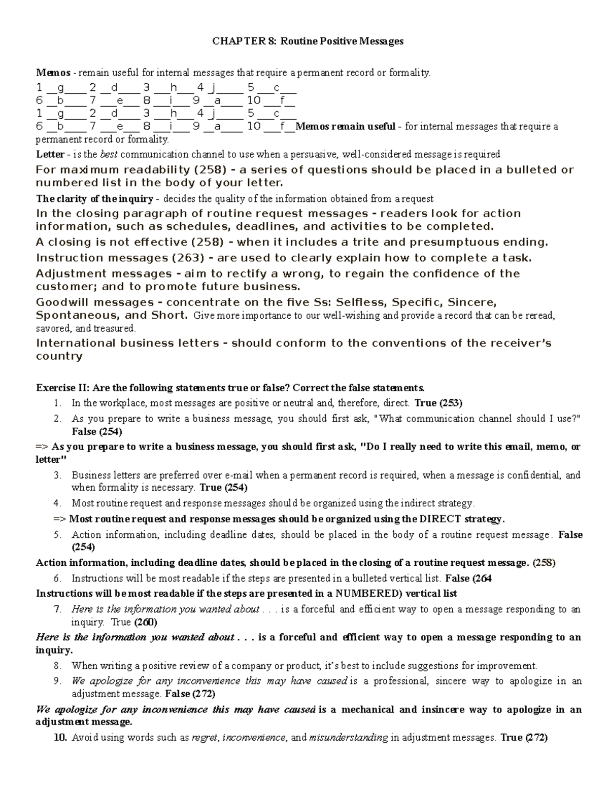 Chapter-89 BC - 123 - CHAPTER 8: Routine Positive Messages Memos ...