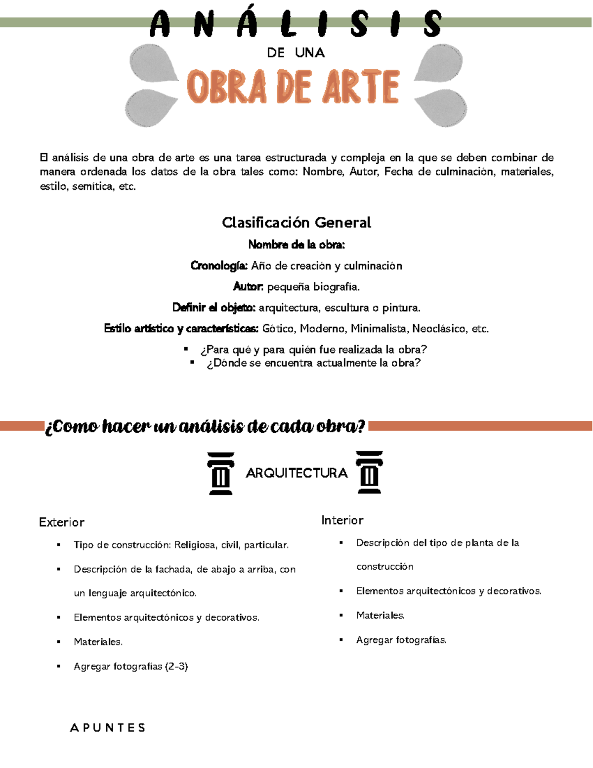 Apuntes - 2 - Breve guía de como realizar un analisis de una obra ...