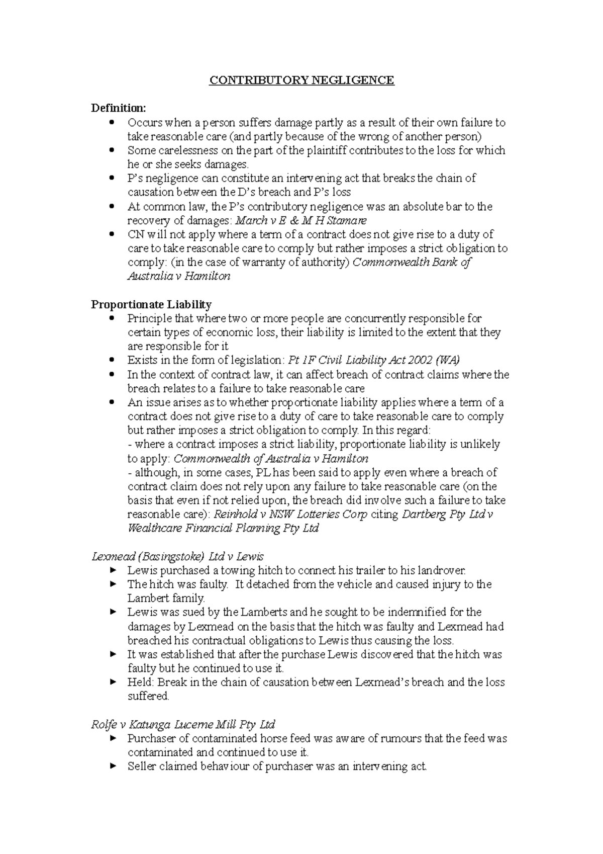 Contributory Negligence - CONTRIBUTORY NEGLIGENCE Definition: Occurs ...