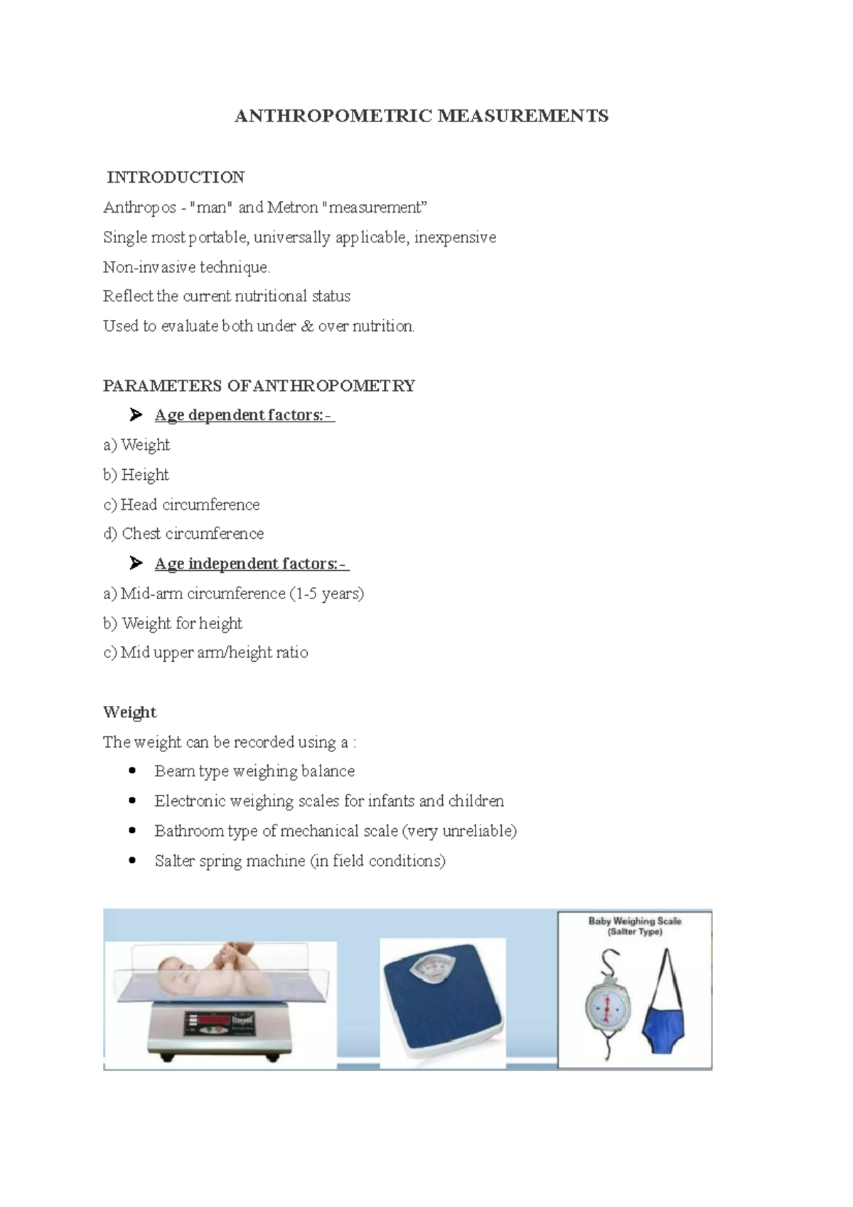 Anthropometry - jasmine ouseph - ANTHROPOMETRIC MEASUREMENTS ...