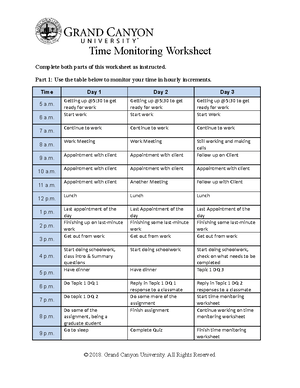 UNV-508-RS-Time Monitor Worksheet - Time Monitoring Worksheet Complete ...