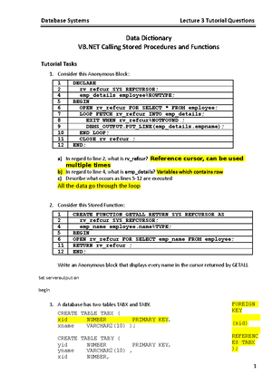 INF20010 Tutorial 5 Questions - Intro to Transactions Tutorial Questions What is a Transaction ...
