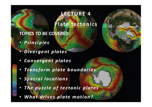 Lecture 2 - THE Earth System - TOPICS TO BE COVERED: Earth Magnetic ...