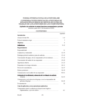 NIA 701 - Resumen NIA 701 - NORMA INTERNACIONAL DE AUDITORÍA 701 ...