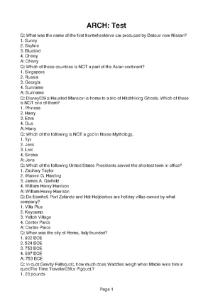 ARCH345 Handout 7 - ARCH: Lab Question 1: Category: Science Nature Type ...