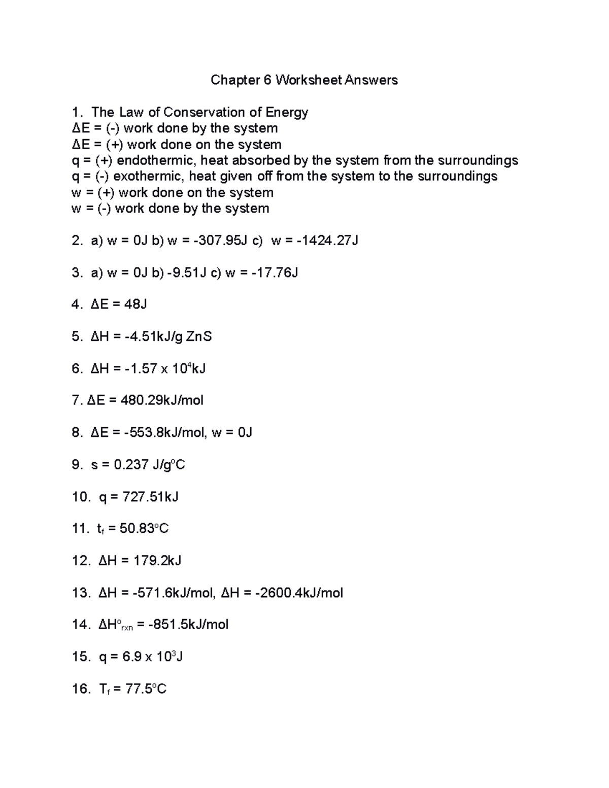 1411Chapter 6 Worksheet Answers - Chapter 6 Worksheet Answers The Law ...