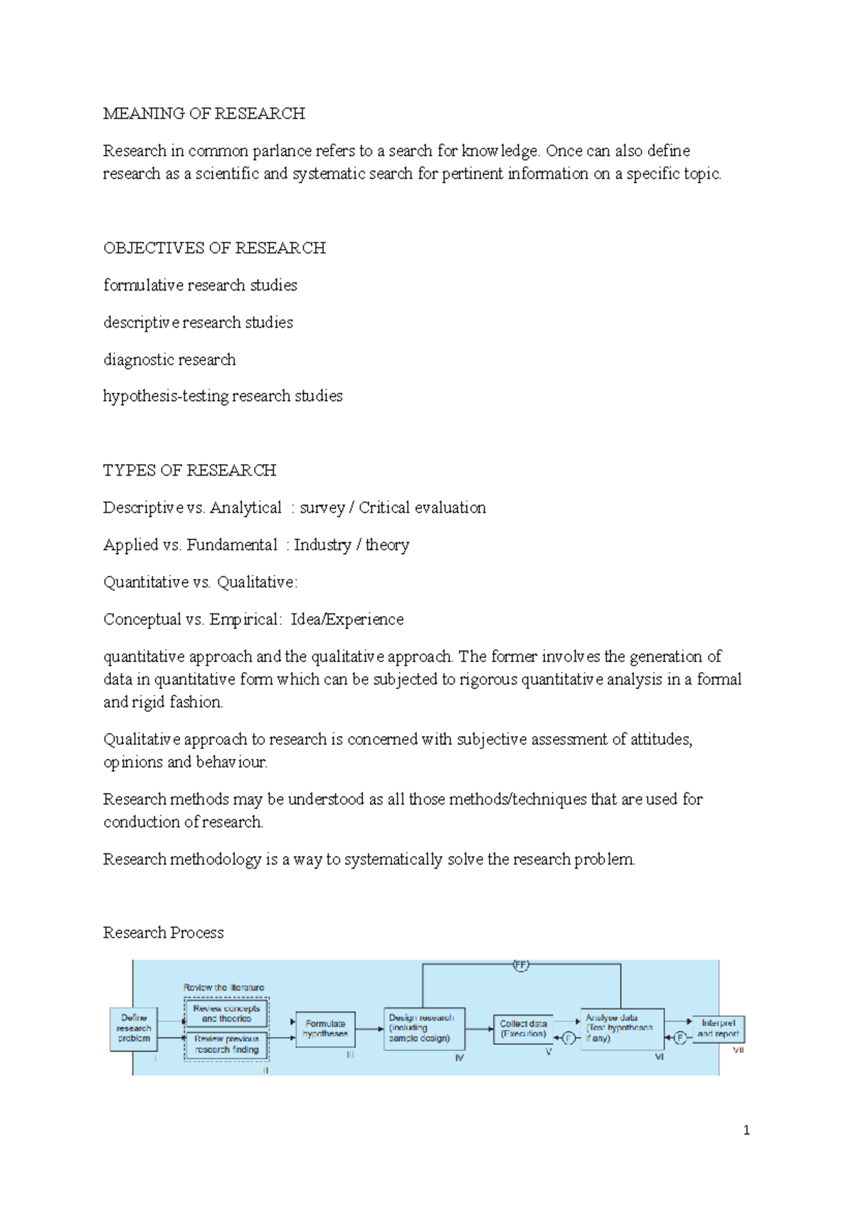 Research Methodology - MEANING OF RESEARCH Research in common parlance ...