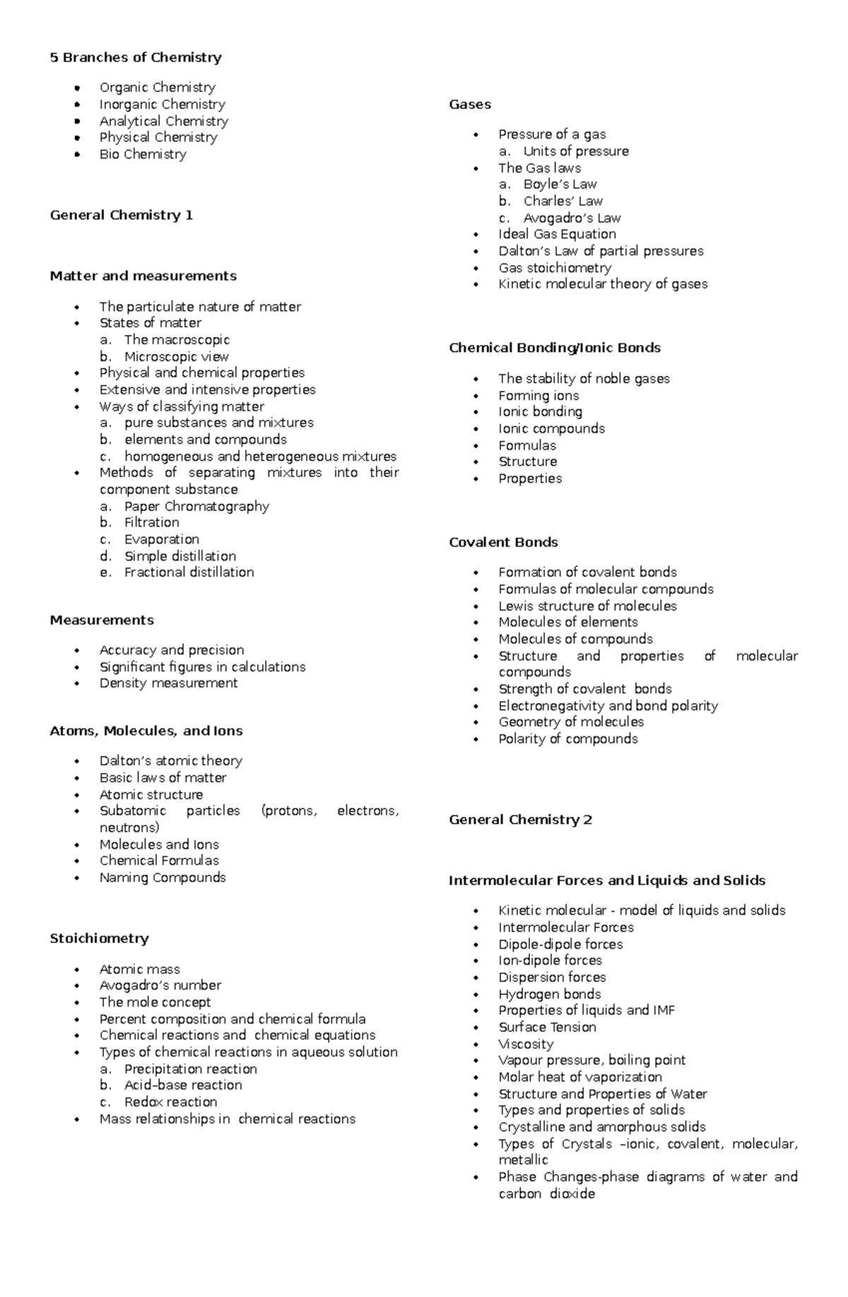 5 Branches of Chemistry - 5 Branches of Chemistry Organic Chemistry ...