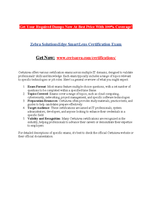 Zebra Tech Edge Motion Works Enterprise Certification Exam - Get Your ...