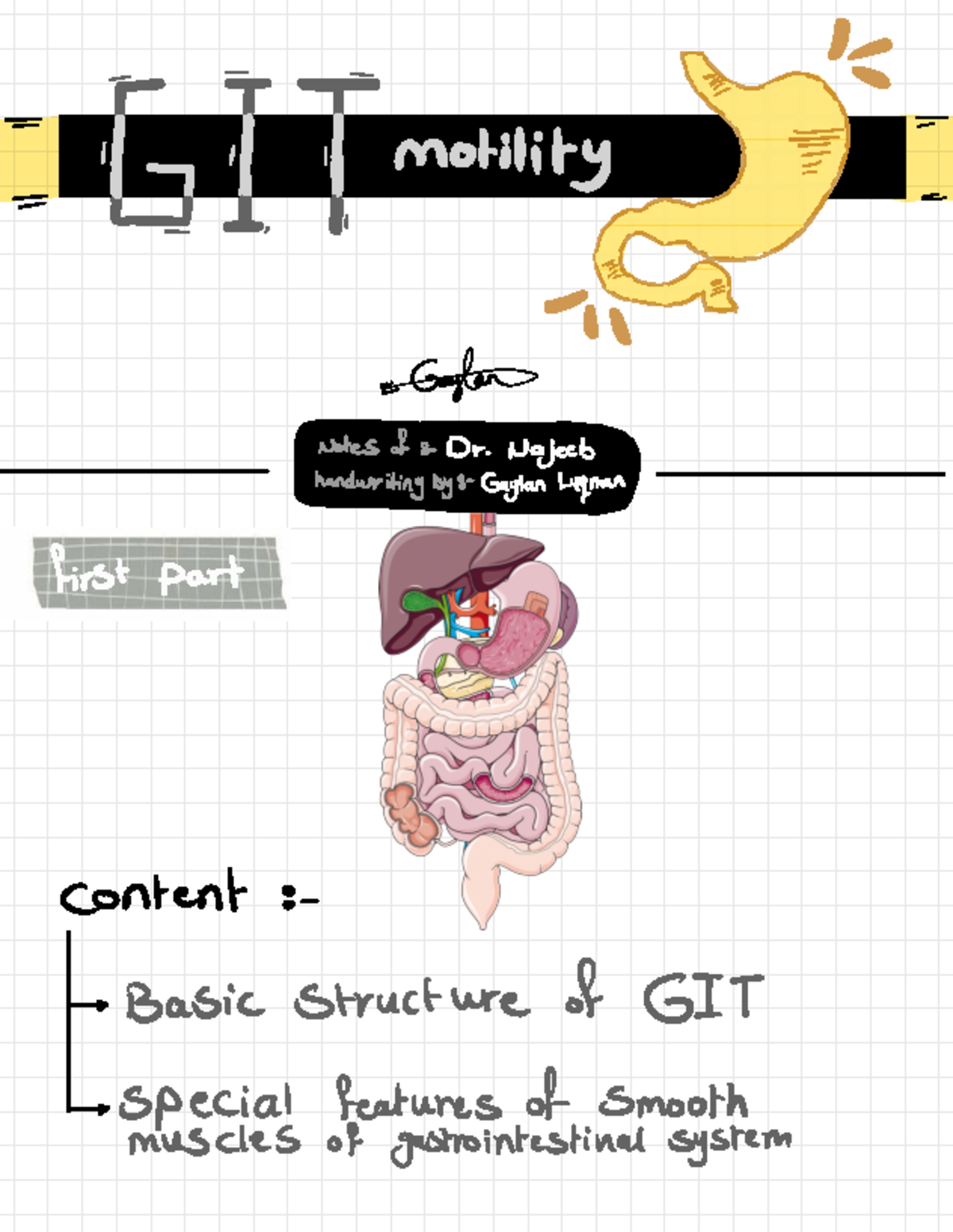 1- GI motility - Dr najeeb lectures notes for Gastrointestinal System ...