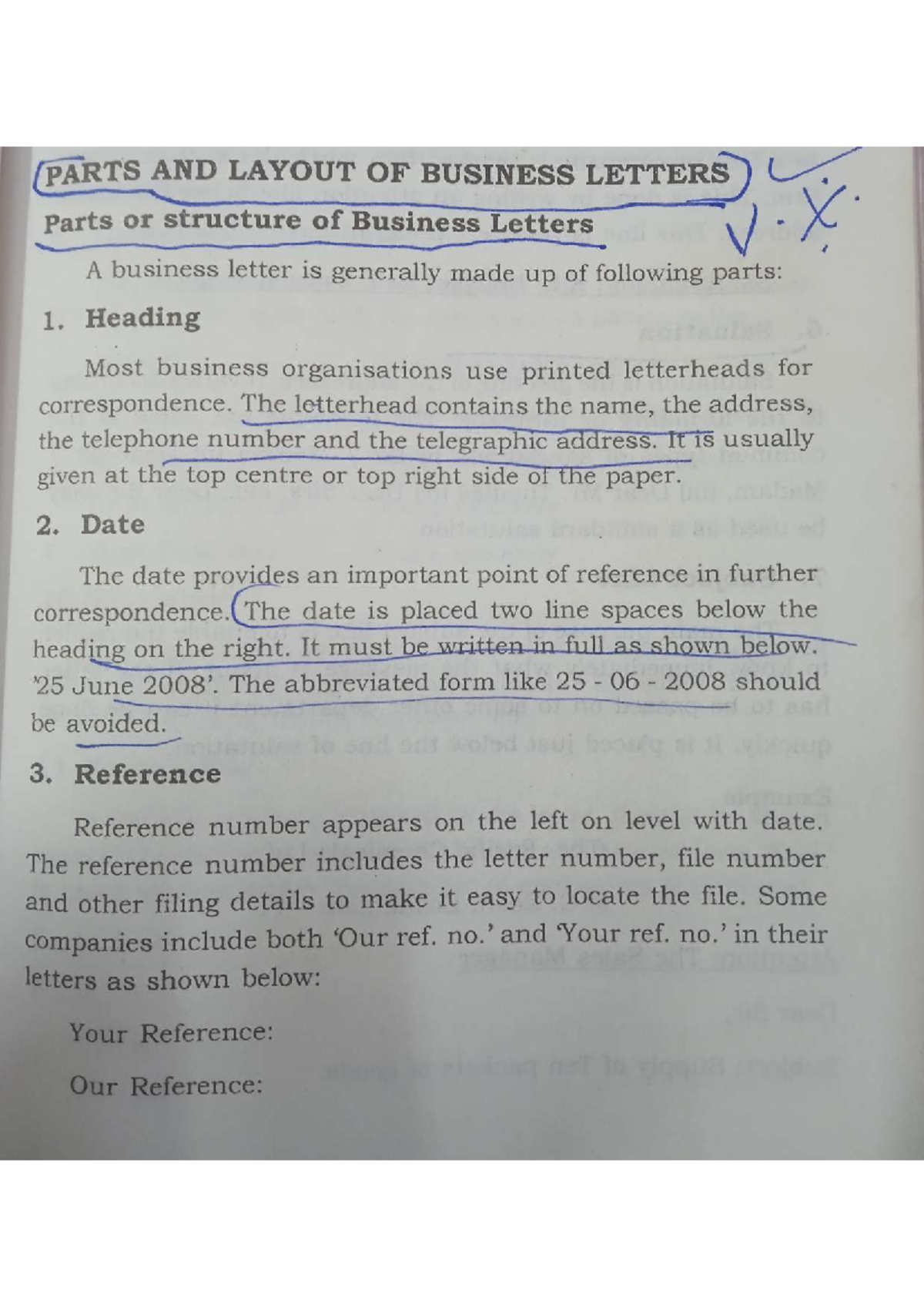 Parts and layout of business letters - Business Communication And ...
