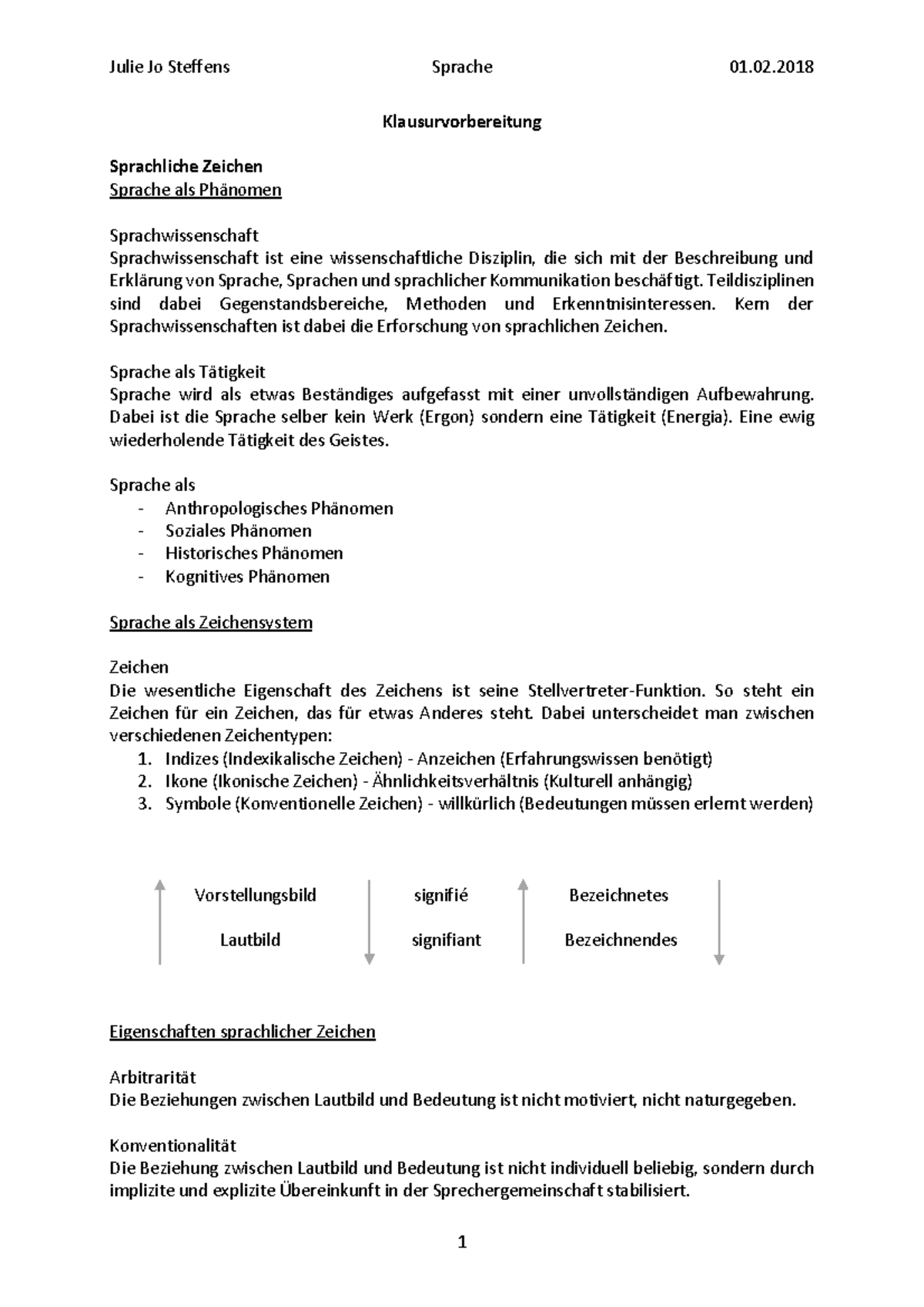 Zusammenfassung Vorlesung Sprache Warning Tt Undefined Function 32 Klausurvorbereitung
