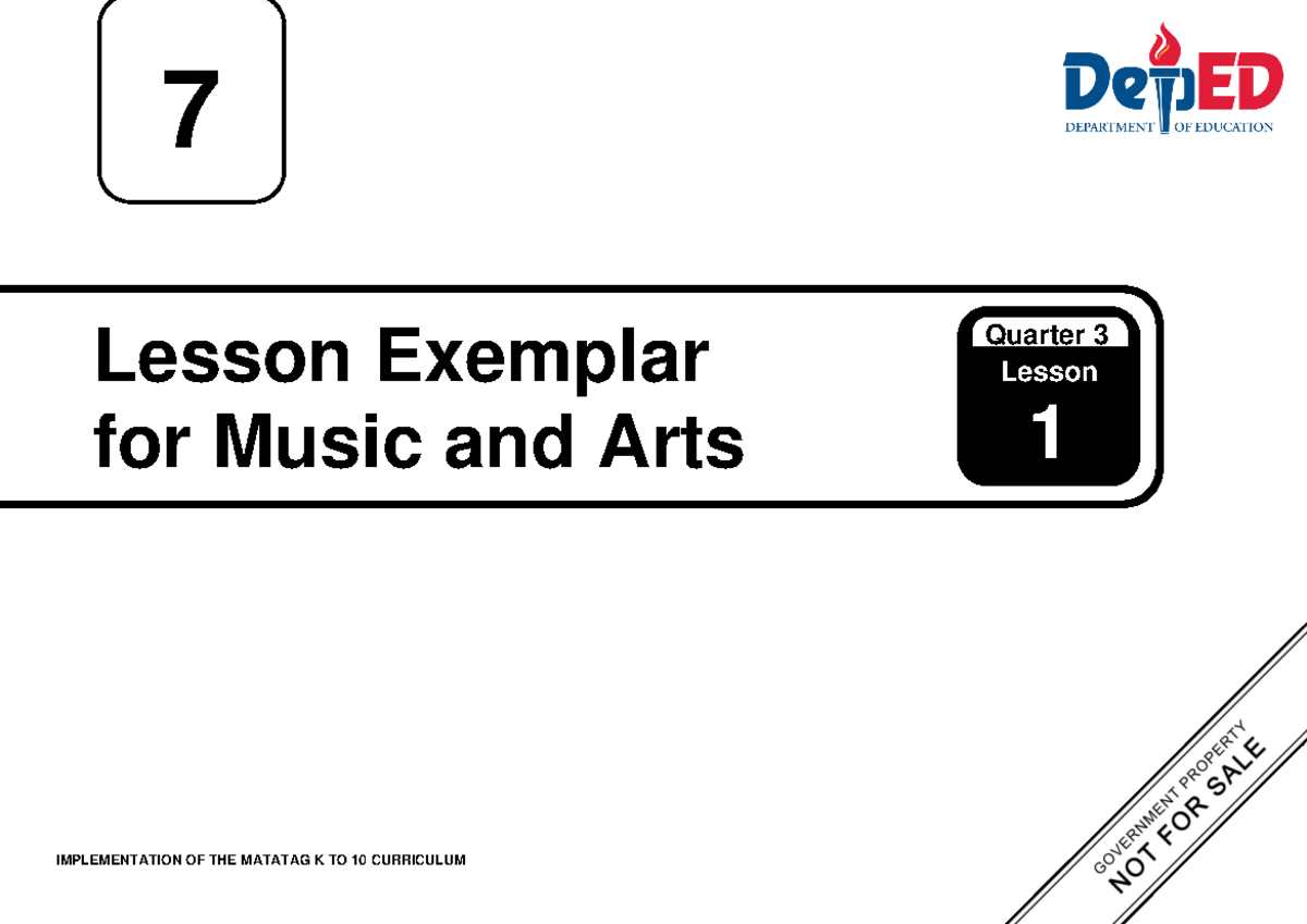 Q3 LE MA 7 Lesson 1 Weeks 1-2 - IMPLEMENTATION OF THE MATATAG K TO 10 ...