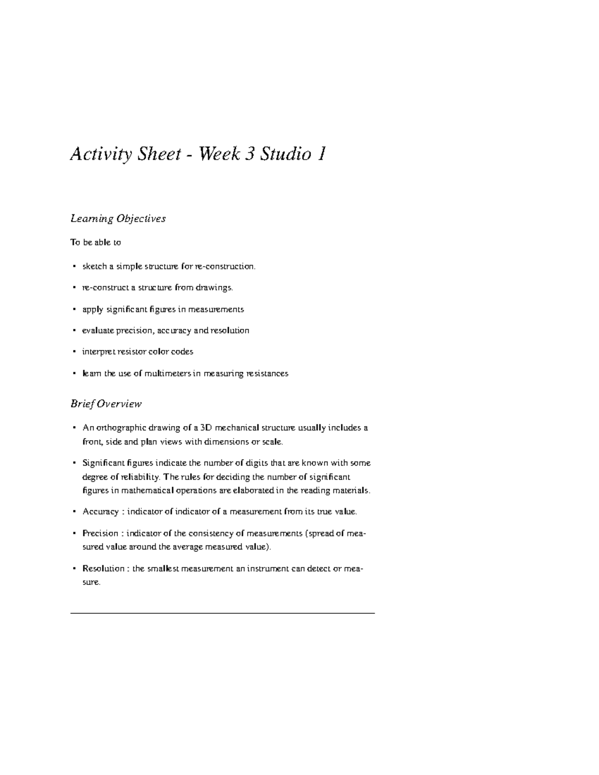 Week 3 Studio 1 Activity Sheet - Activity Sheet Week 3 Studio 1 ...