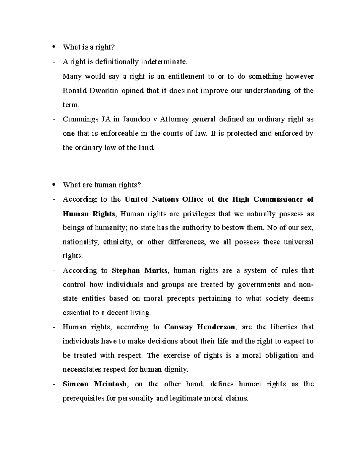 CCHR - Study - CCHR - What is a right? A right is definitionally ...