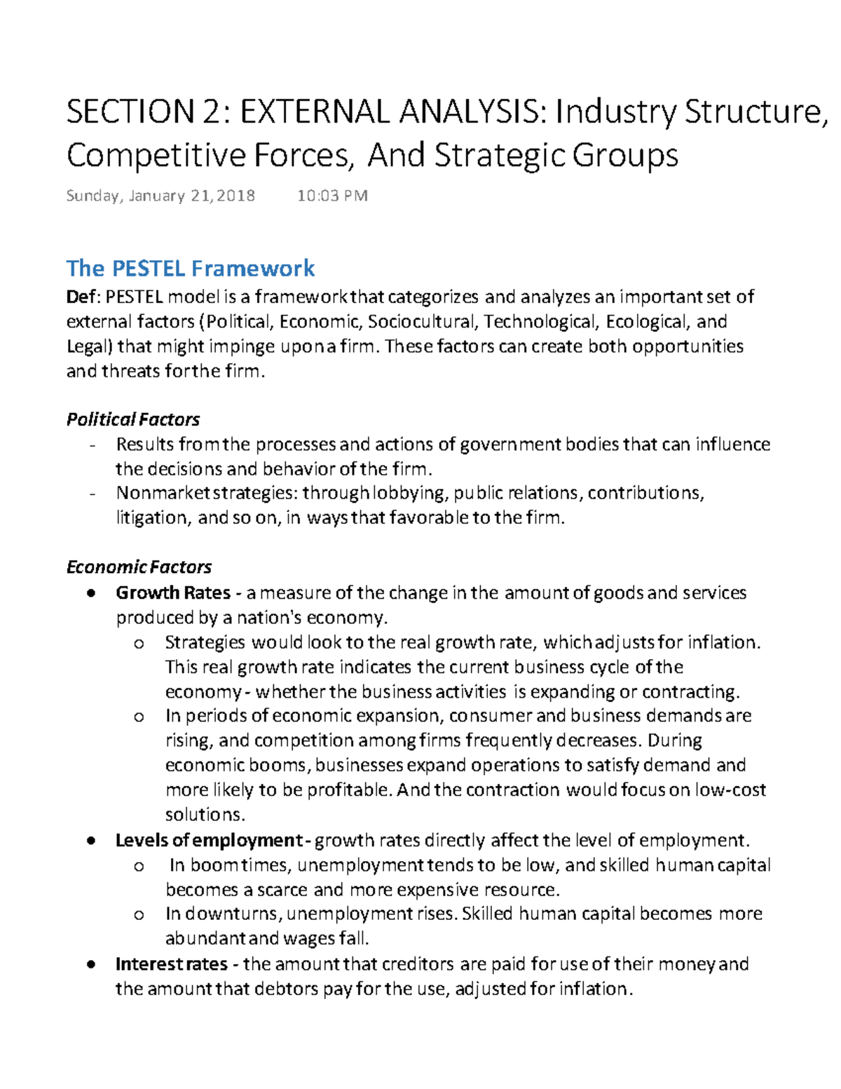 Txtbk- External Analysis - SECTION 2: EXTERNAL ANALYSIS: Industry ...