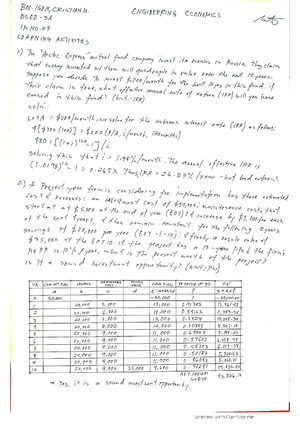 Eng eco5 - Answers - Electrical Engineering - Studocu