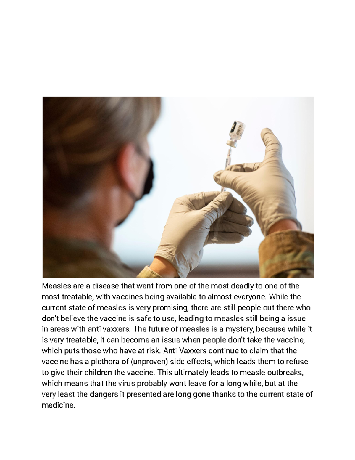 Current and Future of Measles - Measles are a disease that went from ...