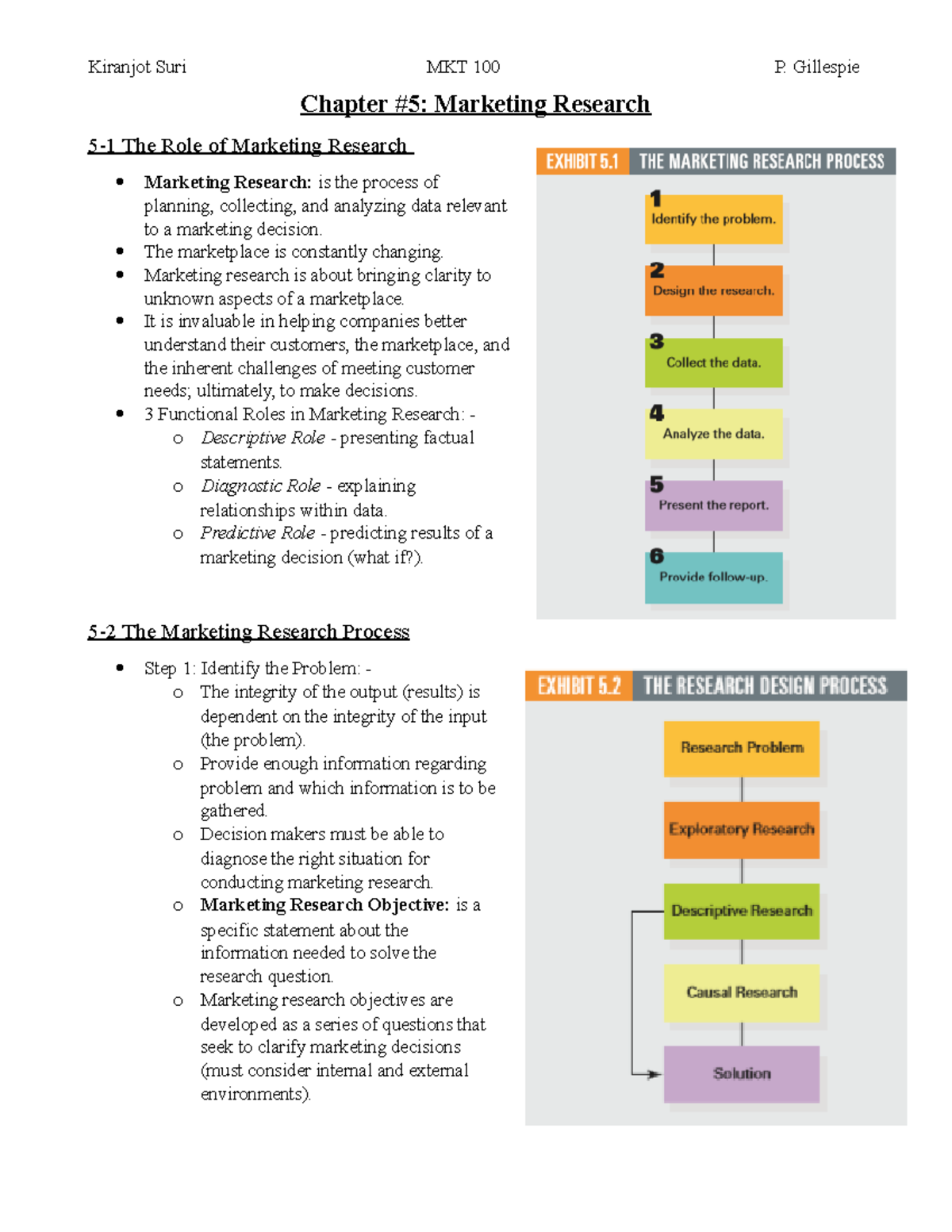 Chapter 5 Marketing Research - Chapter #5: Marketing Research 5-1 The ...