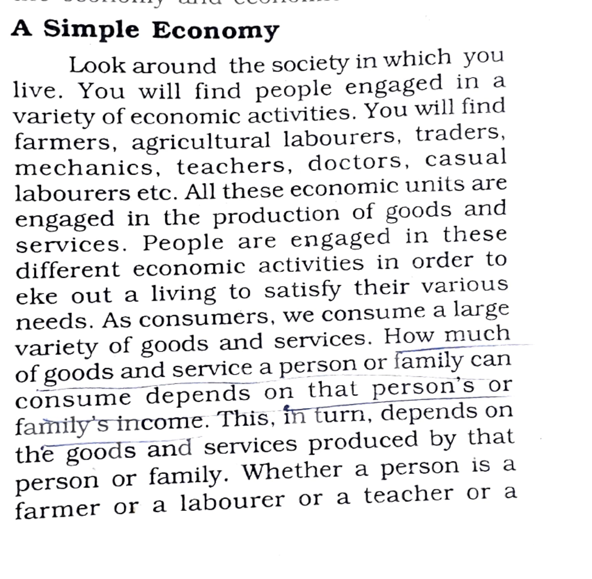 A simple economy - A Simple Economy Look around the society in which ...