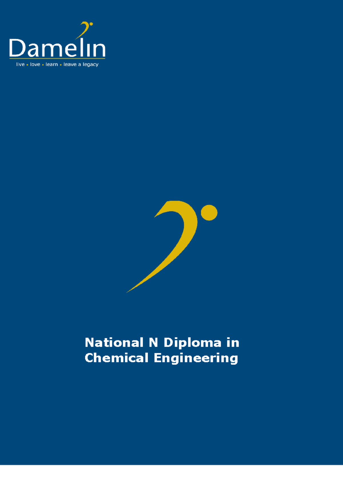 Chemical Engineering FT N1 - N6 Damelin Factsheet 2022 - Damelin (Pty ...