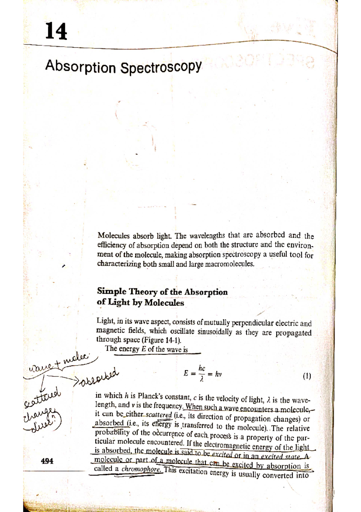 Chapter 14 Absorption Spectroscopy - Studocu