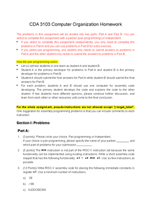 Module 4 Review and Study Guide - Module 4: Introduction to RISC-V ISA ...