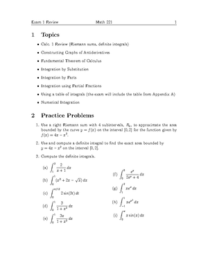 221 S23 HW6 - Practice worksheets - MATH-221 Calculus II: Homework 6 ...