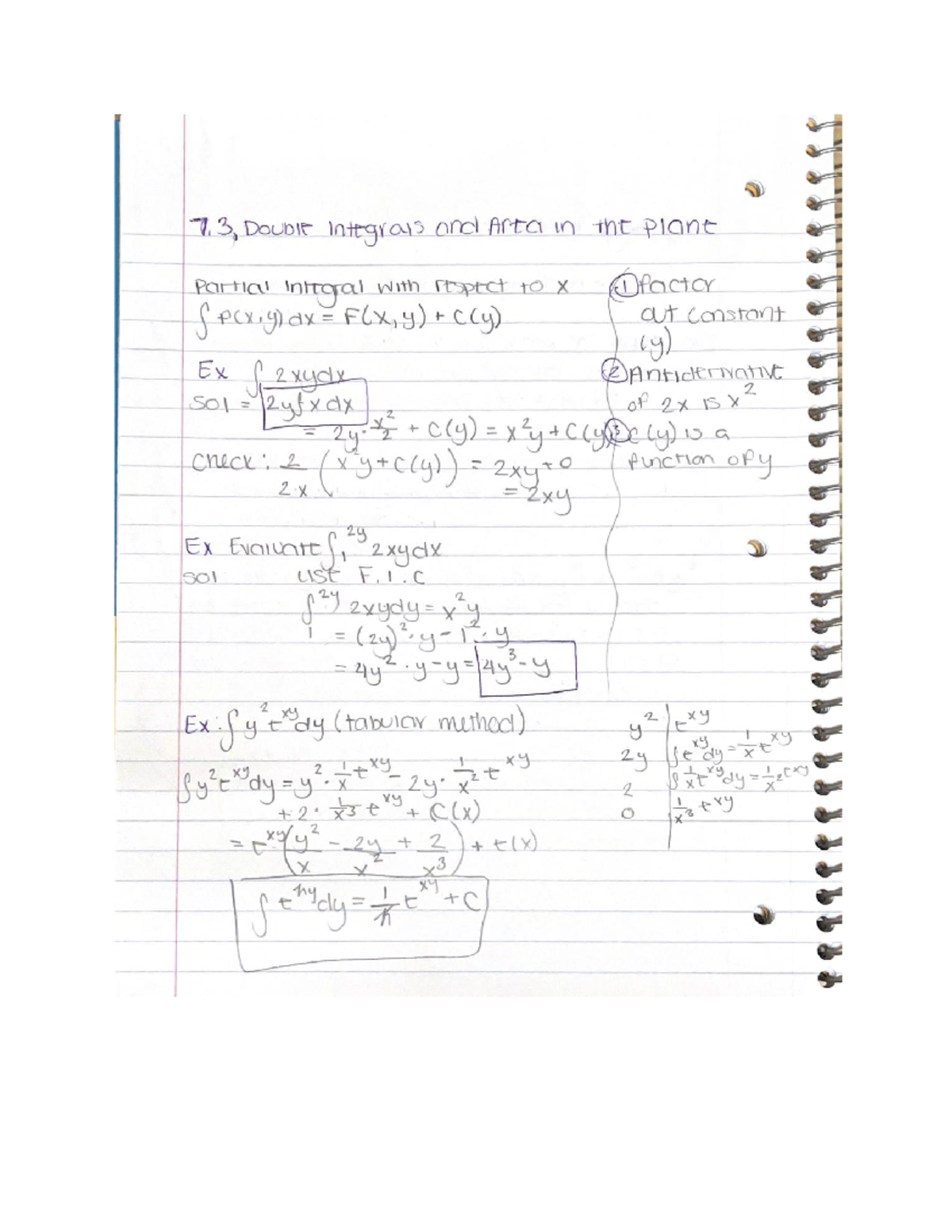 Calc II, double integrals and area in the plane - MTH 116 - Studocu