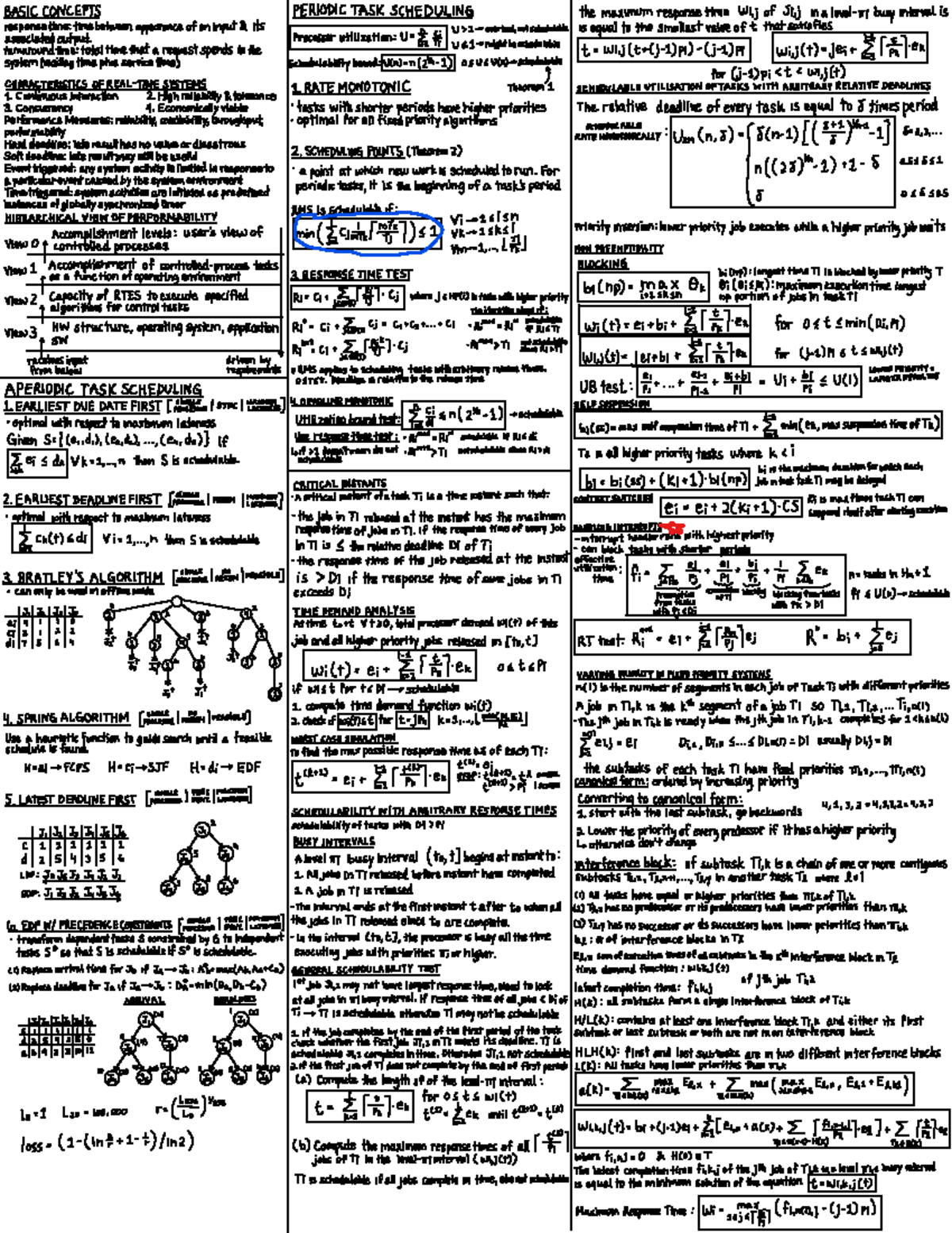 Coen320-review - Summary Introduction to Real-Time Systems - COEN 320 - Studocu