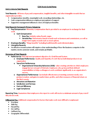 Compensation Administration lesson plan 2222 - Compensation ...