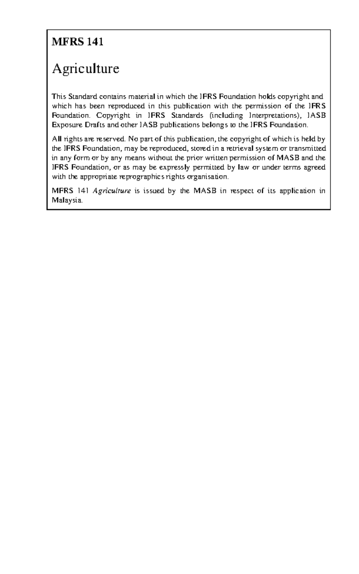 BV2021CR MFRS141 - mfrs 141 - Agriculture This Standard contains ...