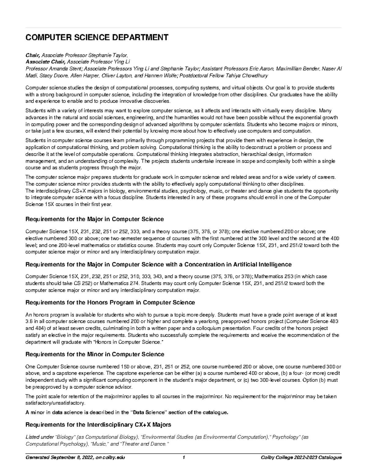 Science Department Chair Resume at Joanna Swanner blog