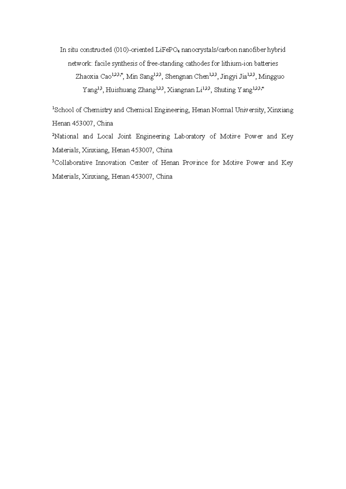 2023 - Lithium Iron Phosphate Carbon (LFPC) Composite Using Nanocellulose as a Reducing Agent ...