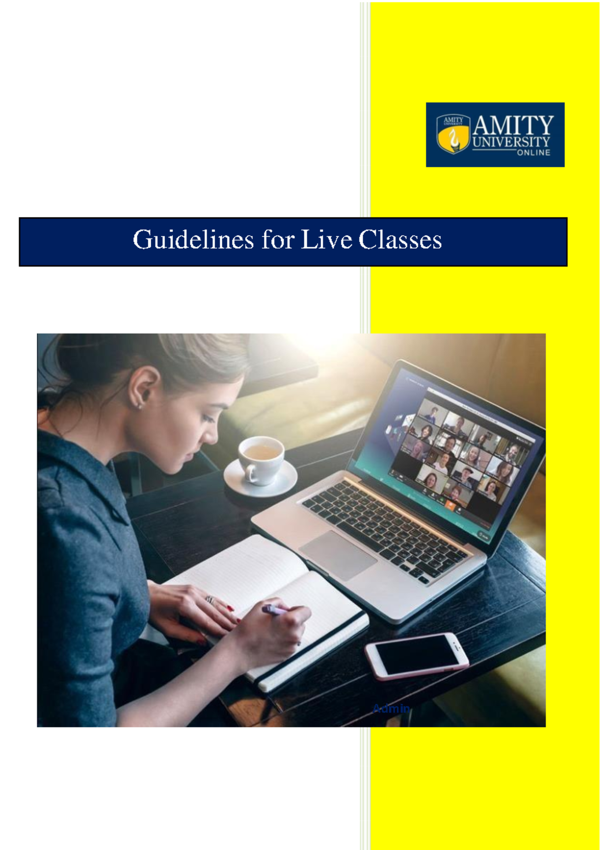Live Class login Guide march 2024 - Admin Guidelines for Live Classes ...