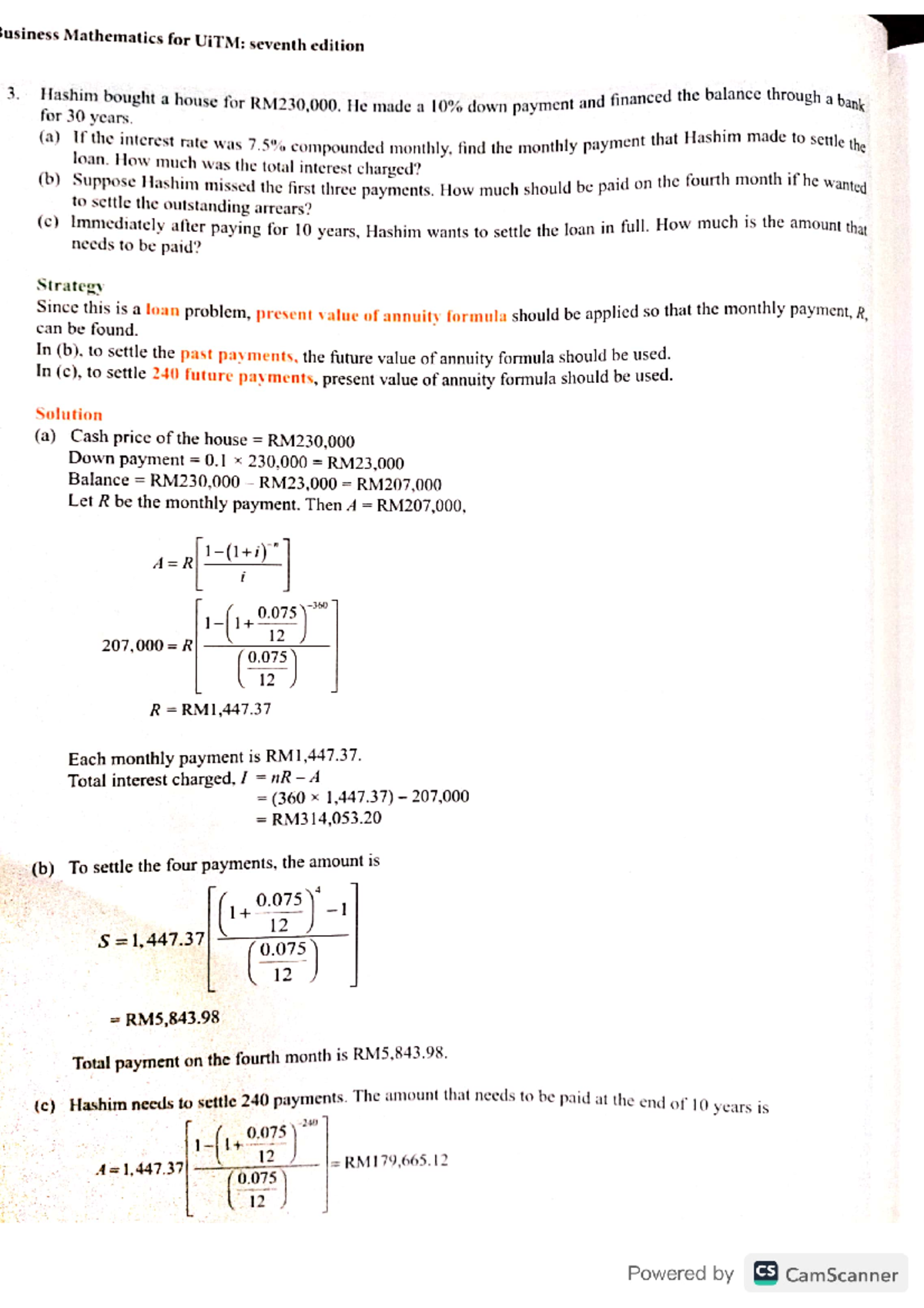 Soalan mat assignment - Bussiness Math - Studocu