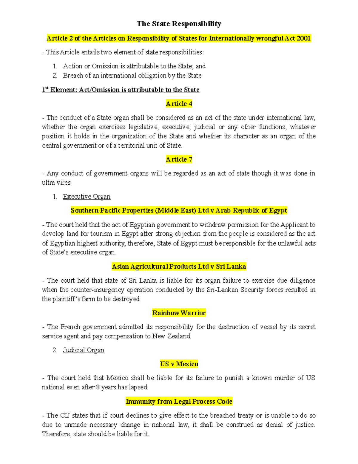 The-State-Responsibility (International Law 1) - The State ...