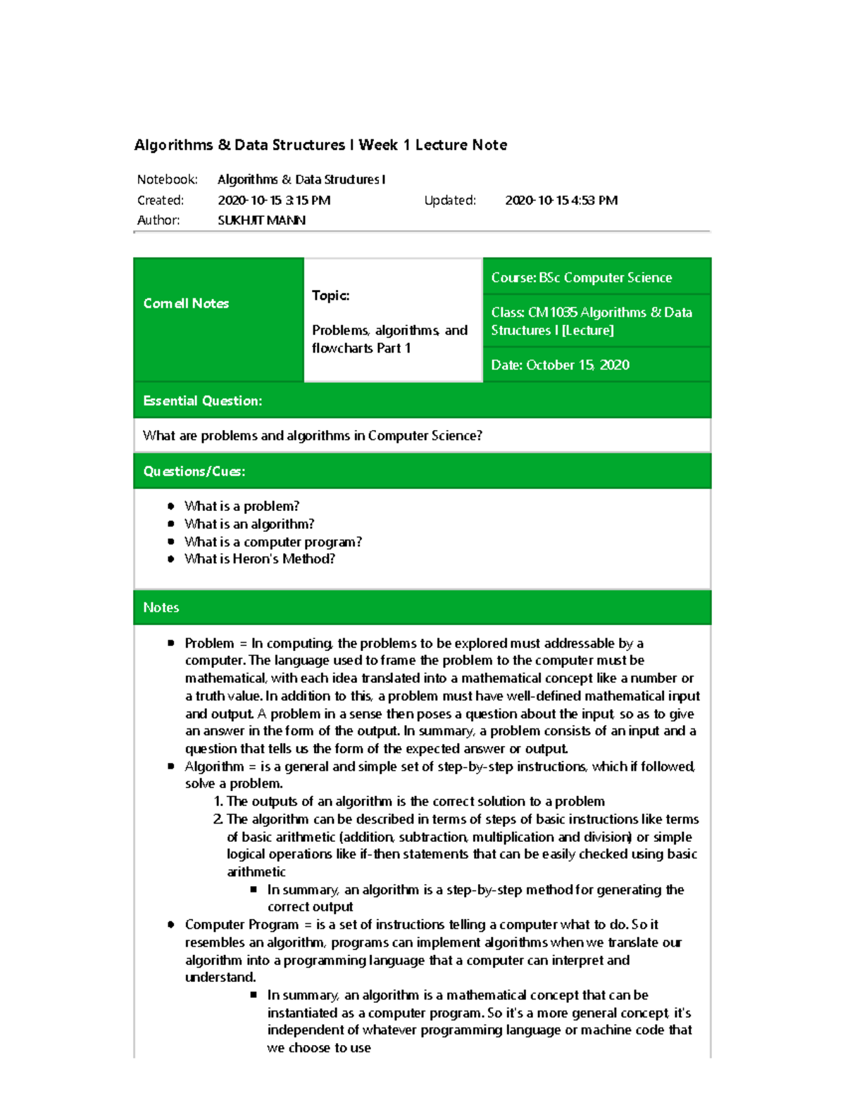 ADS-1 Week 1-Lecture - data structure and algorithm notes - Notebook ...