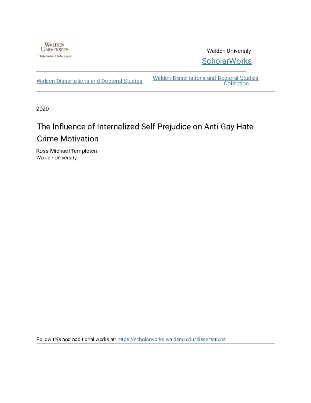 The Influence of Internalized Self-Prejudice on Anti-Gay Hate Cri ...