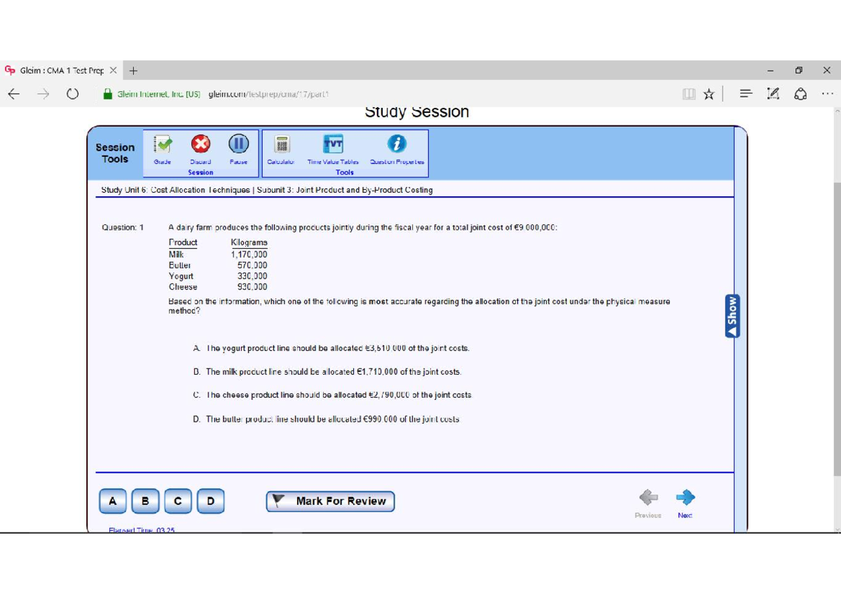 2 Gleim Questions 2019 Unit 6 Q - estadistica - Studocu