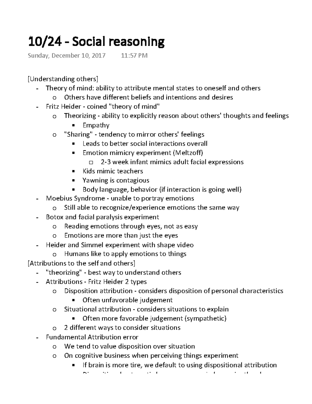 1024 - Social reasoning - Social reasoning Sunday, December 10, 2017 11 ...