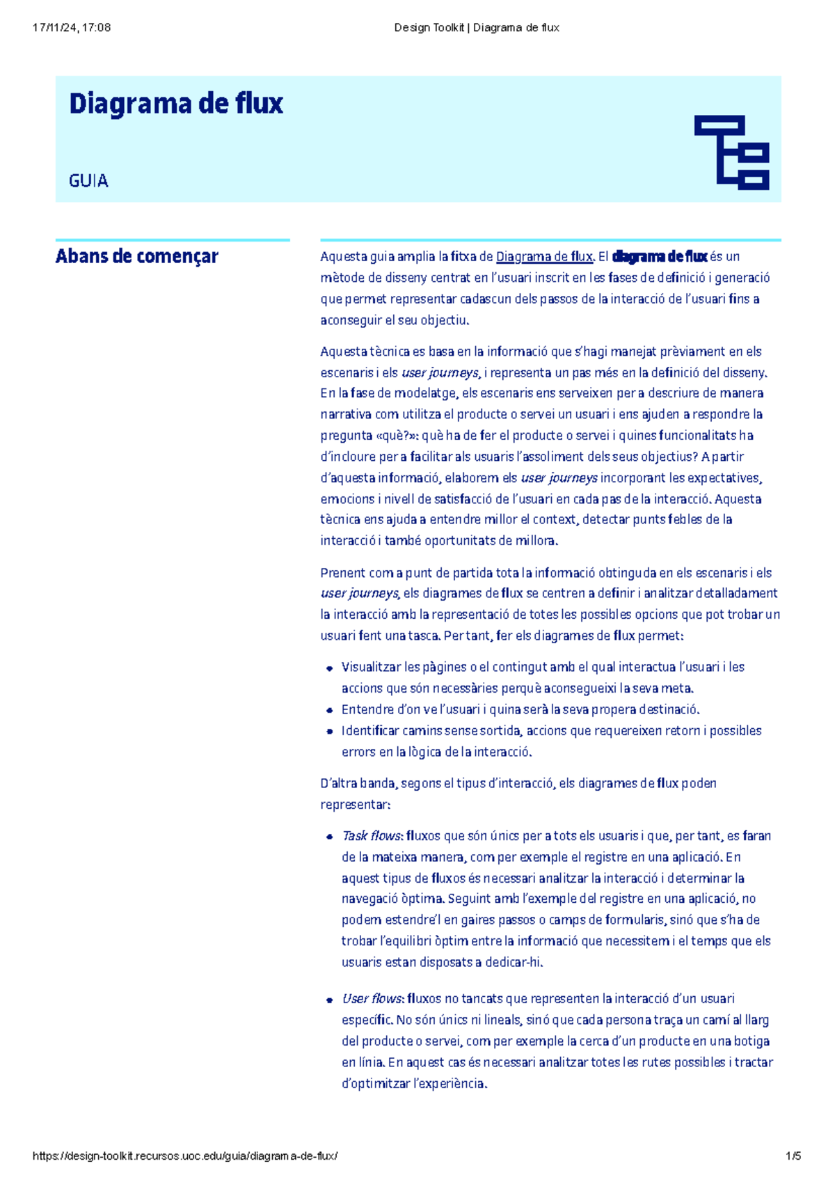 Diagrama de flux. Guia - Diagrama de flux GUIA Abans de començar ...