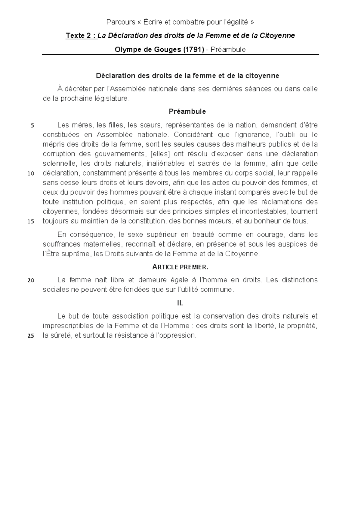 2 ODG Préambule - Fiche pour le Bac - Parcours « Écrire et combattre ...